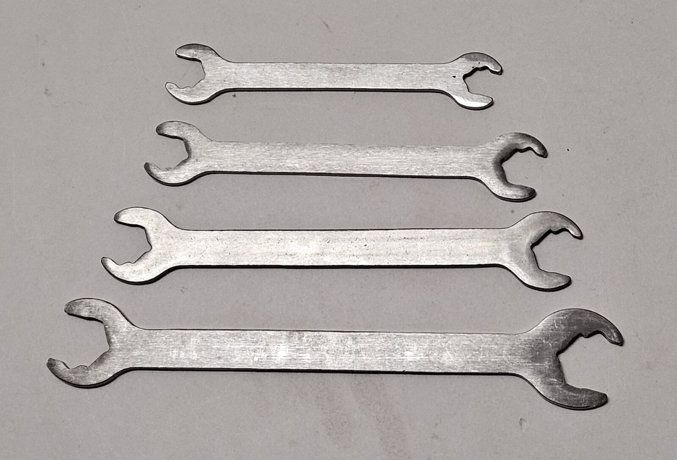 4 Metric Stainless Steel Ratchet Action Speed Wrench Set 10mm-19mm USA ...