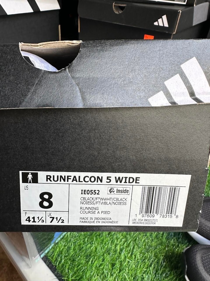 Adidas Runfalcon 5 Wide Running IE0552 running shoes black | eBay