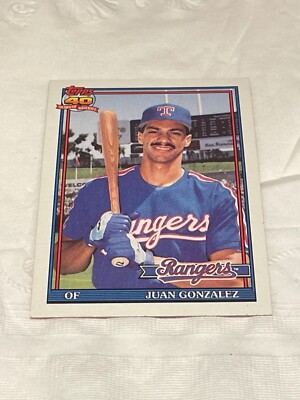 Juan Gonzalez ~ 1991 Topps #224 ~ Texas Rangers | eBay