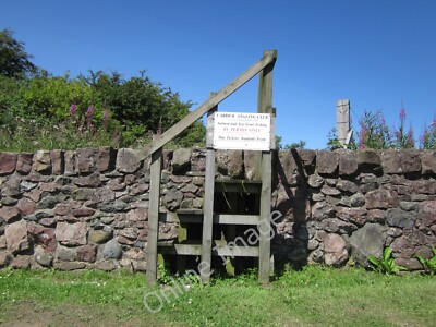 Photo 6x4 Carrick Angling Club Girvan Stile over wall to assist anglers ...