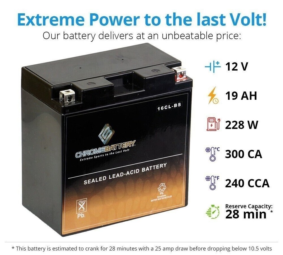 YB16CL-B Jet Ski Battery for KAWASAKI JS300 TS, SX 300CC 86-91 | eBay