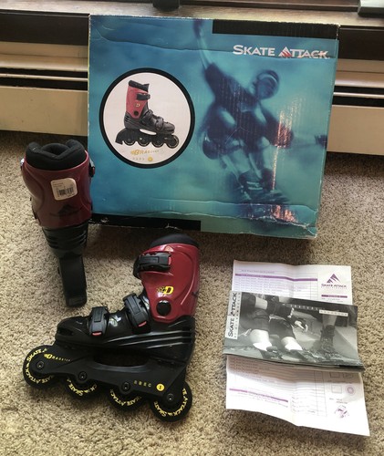 Ultra Wheels Skate Attack Inline Skates Junior size 2 NOS but Cracked ...