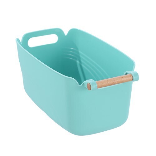 Boxsweden Home Organiser 6L/33cm Storage Basket w/ Bamboo Handle ...