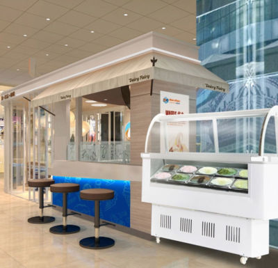 220V Hard Ice Cream Display Case 12 Pans Display Freezer Showcase ...