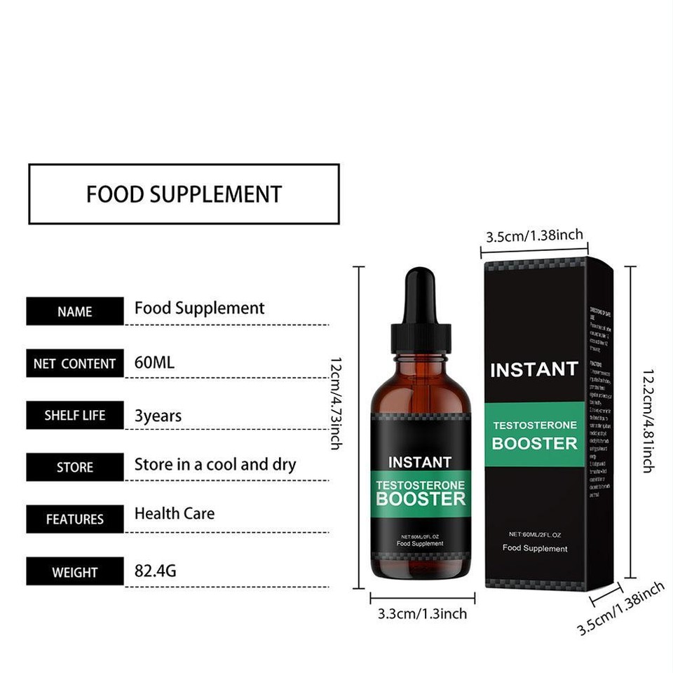 Testosterone Booster Drops - Increase Energy, Improve Muscle Strength ...
