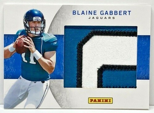 2012 Panini Father's Day BLAINE GABBERT Draft Day Jumbo Patch Card #1 ...