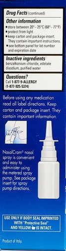 NasalCrom Sodium Nasal Allergy Spray 26mL Bottle -2 Pack -Exp 04-2026 ...
