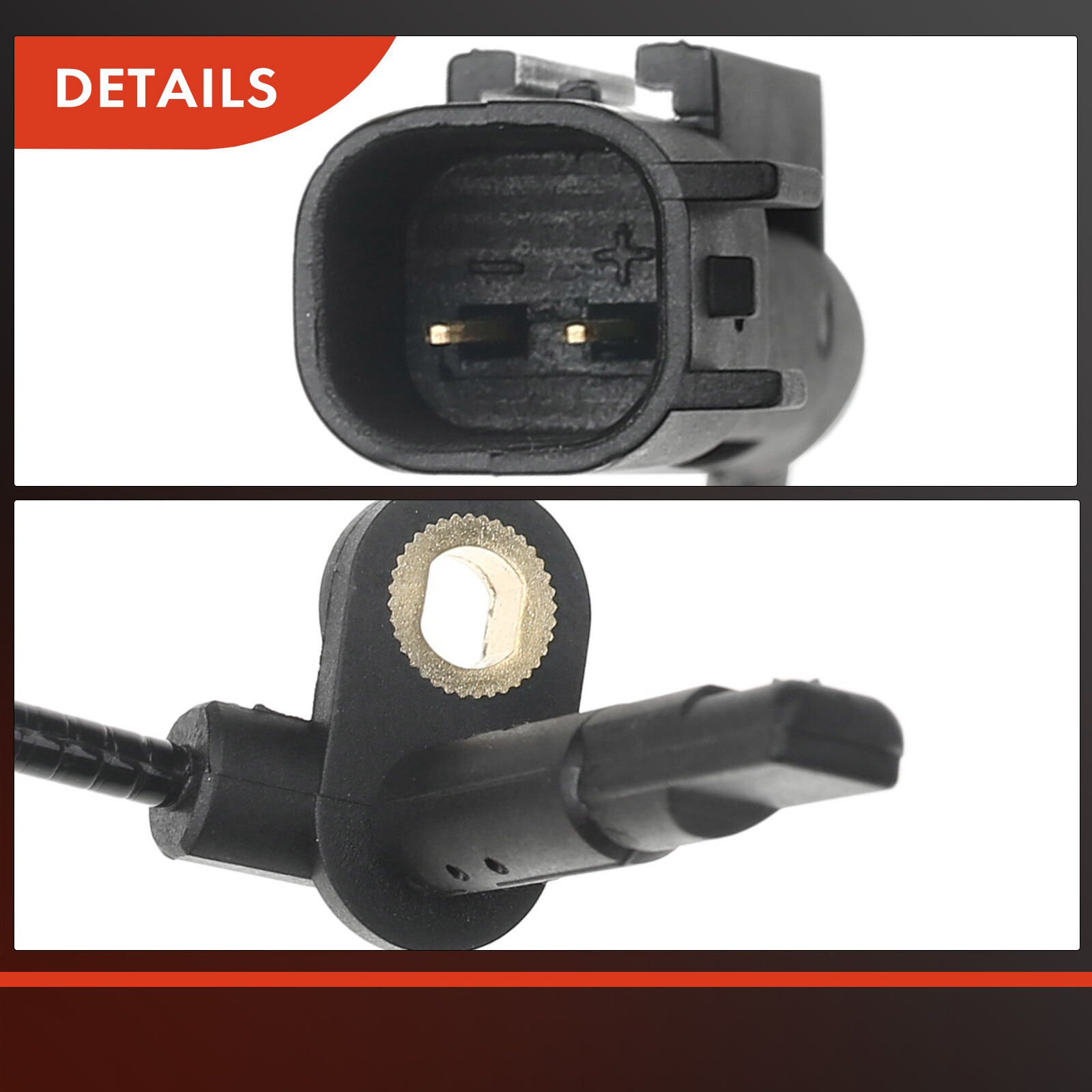 2x Rear ABS Wheel Speed Sensors for Mitsubishi ZH ZG 2006-2012 2.4L 3 ...