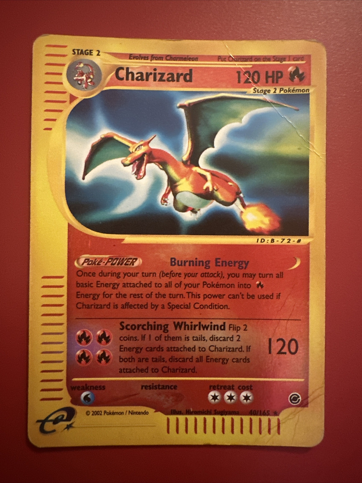 Pokémon TCG Charizard Expedition 40/165 Reverse Holo Rare for sale ...