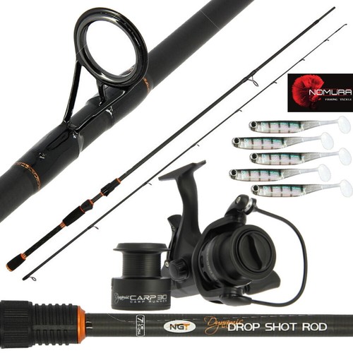 Dynamic Drop Shot Rod Reel 7ft 2pc NGT Dropshotting Fishing FULL CARBON ...