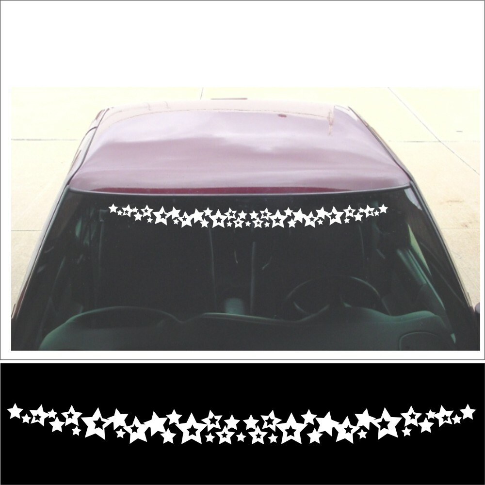 Windshield Shooting Stars decal for girl car mini truck or sport ...