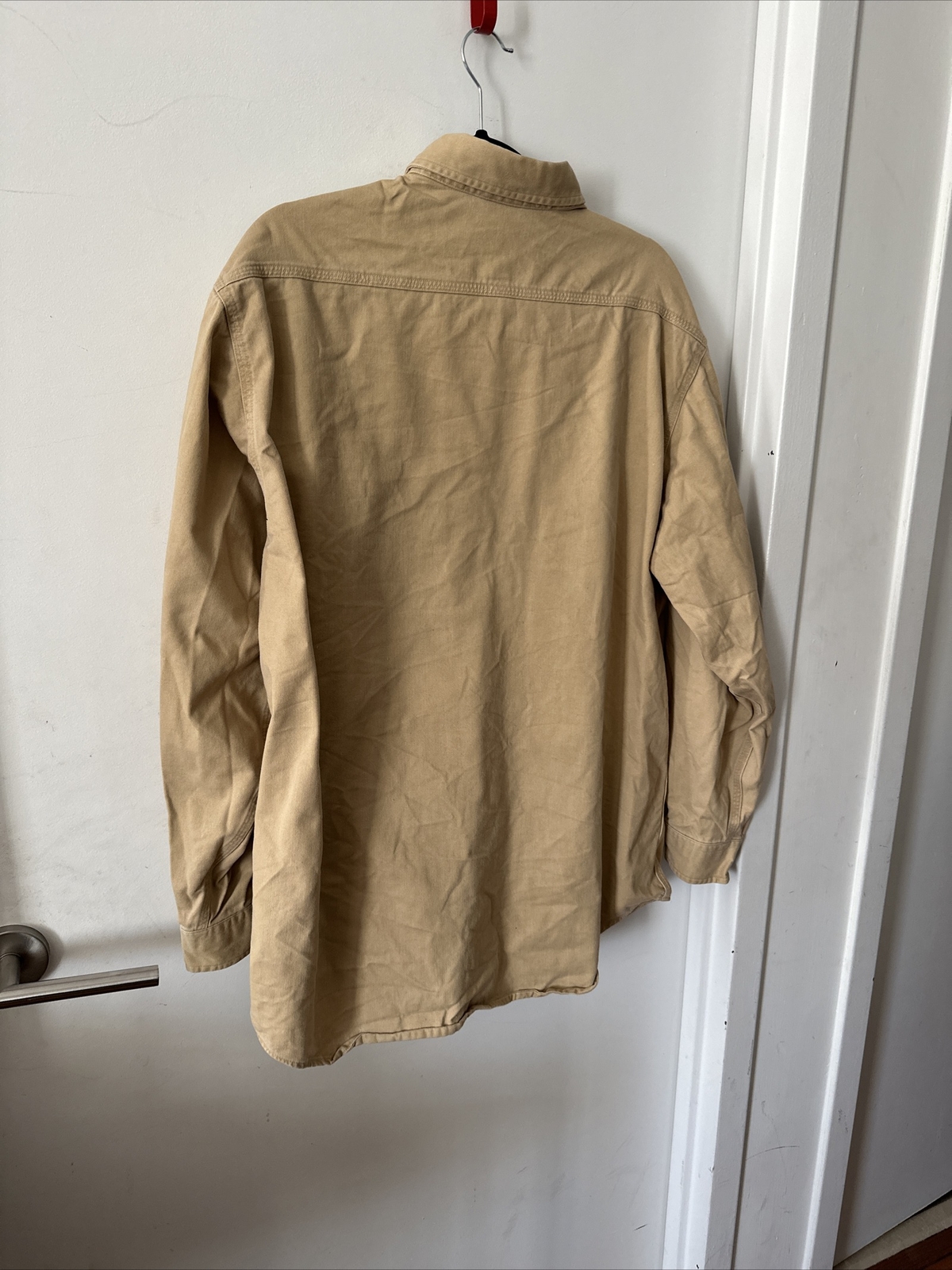 Vintage Carhartt Mens Size L Heavy Duty Cotton Canvas Work Shirt | eBay