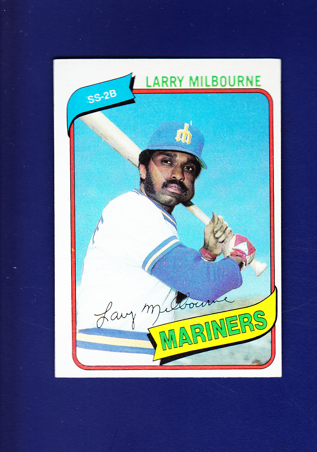 Larry Milbourne 1980 TOPPS MLB Baseball #422 (NM+)(OC) Seattle Mariners ...