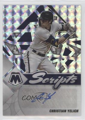 2022 Panini Mosaic Scripts Mosaic Prizm Christian Yelich #SC-CY Auto | eBay