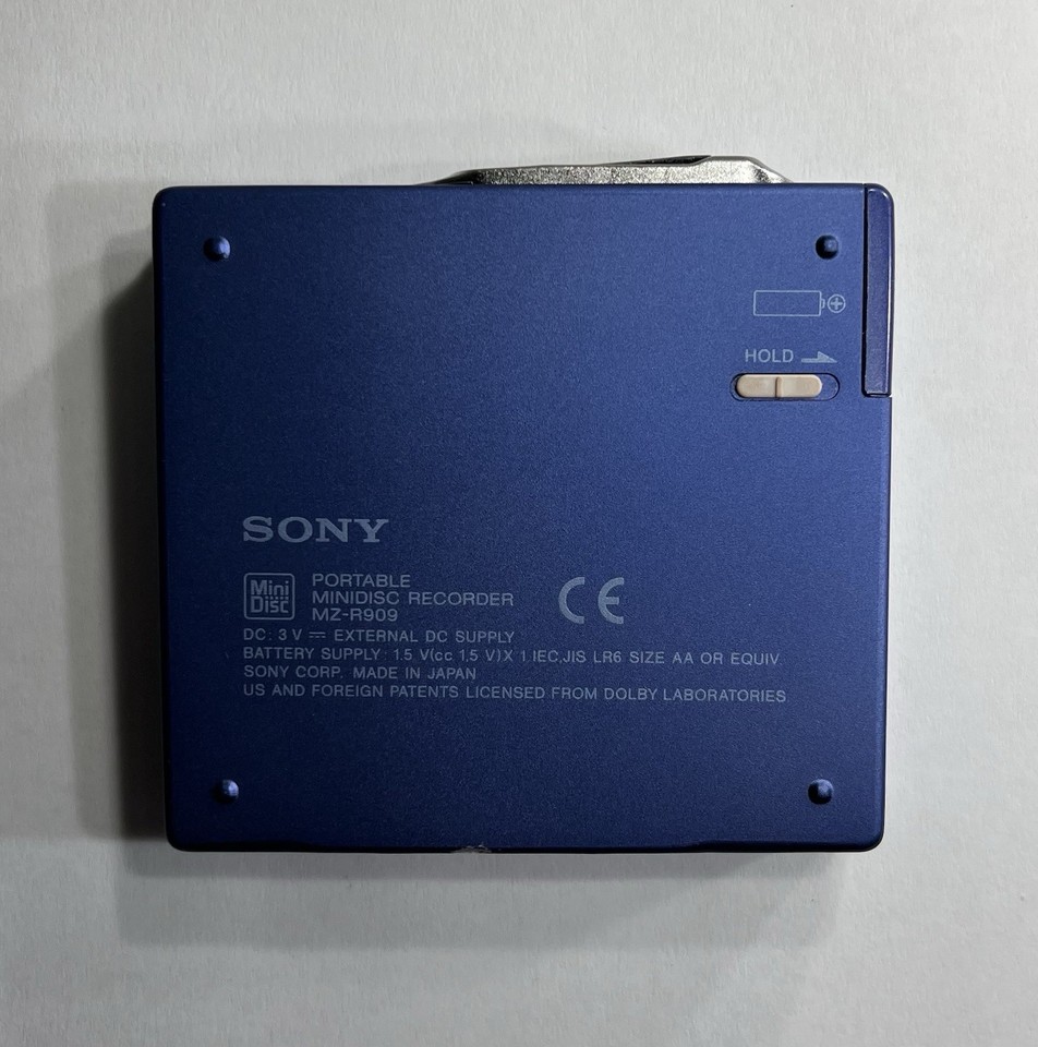 Sony MZ-R909 Blue Recording MiniDisc MD Walkman | Tested Working | eBay