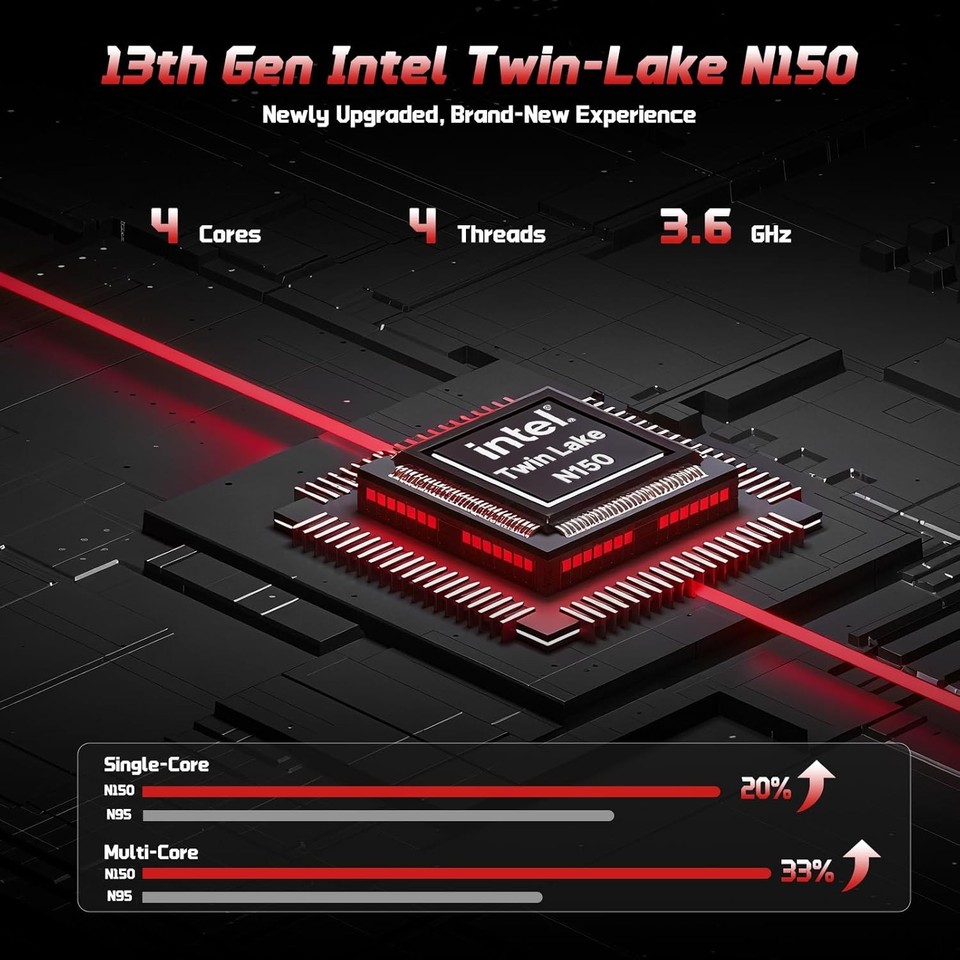 NIMO 15.6" FHD Student Laptop 16GB RAM 256GB SSD N150 Backlit Keyboard ...