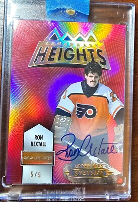 2021-22 UD STATURE RON HEXTALL Flyers 5/5 BOOKEND ON CARD AUTO | eBay