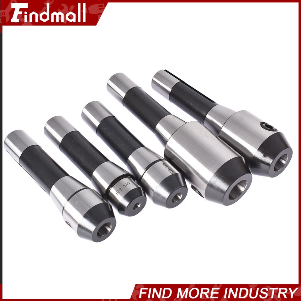 5 Pcs R8 End Mill Holder Set Adapter Kit For With a R8 Spindle Milling ...