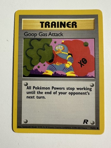 Goop Gas Attack 78/82 Unlimited Team Rocket Pokemon Card WOTC NM-Mint ...
