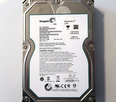 Seagate ST32000542AS 9TN158-578 WU (5XW0) CC95 China 3.5" 2.0TB Sata ...