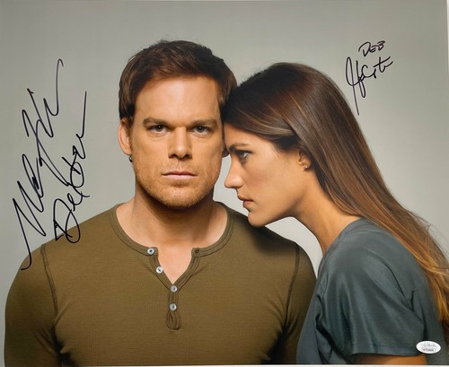 Michael C. Hall & Jennifer Carpenter Autograph 16x20 Photo Dexter ...