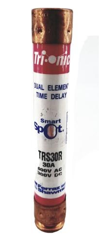 Shawmut TRS30R, Dual Element Time-Delay Fuse, 30A, 600Vac, 300Vdc ...