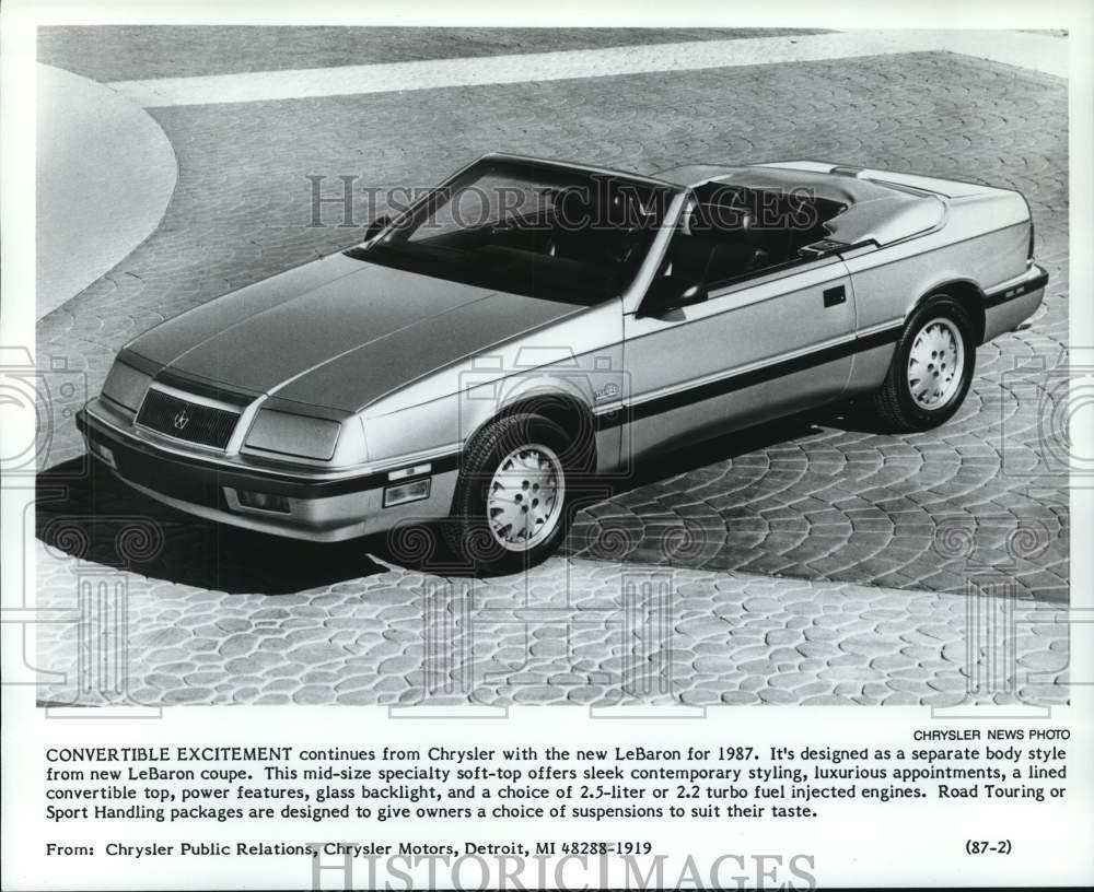 1987 Chrysler Lebaron CHRYSLER LE BARON CABRIOLET