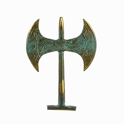 Minoan Double Axe Labrys Ancient Greece Solid Bronze 4.7" | eBay