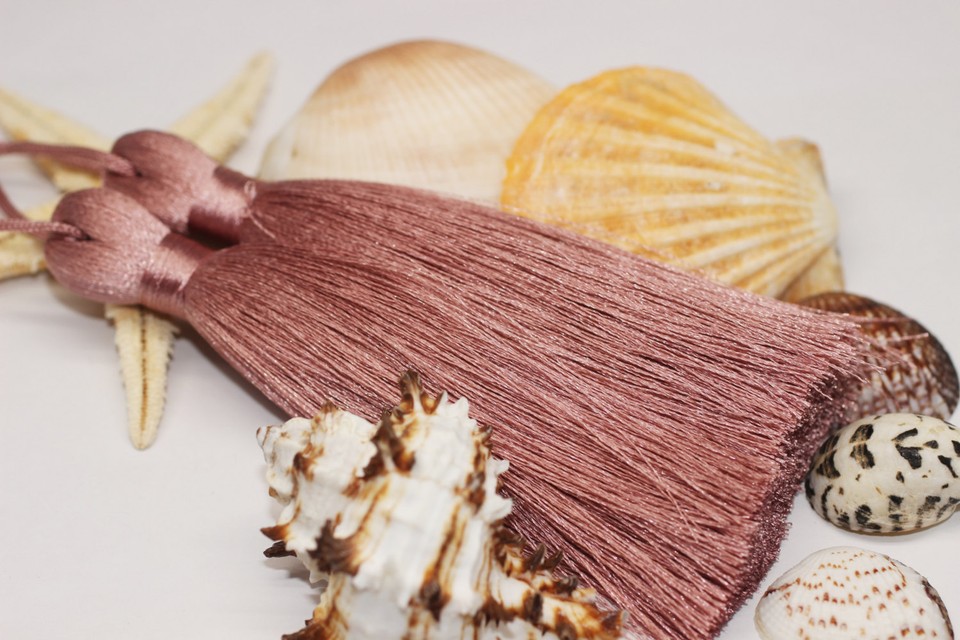 10 pcs HQ Extra Large Silky Tassel, 100% Turkish Product 110 mm Large ...