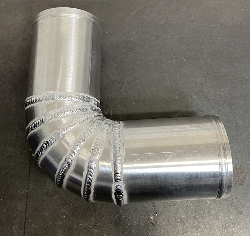 aluminium intercooler pipe / cold air intake Pie Cut 90 Degree. | eBay UK