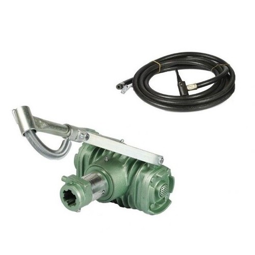 TRACTOR PTO AIR COMPRESSOR Twin Cylinder With Hose Pipe Field On Site ...