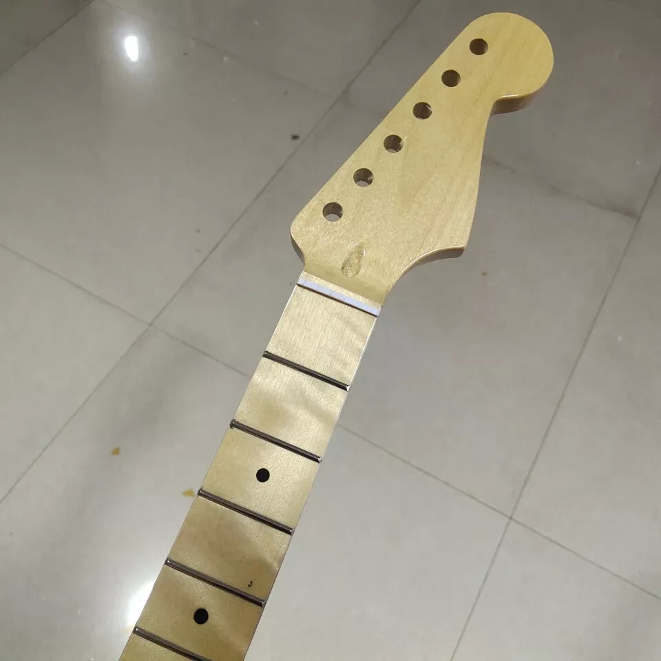 24 fret electric guitar neck part replacement Maple 25.5inch gloss | eBay