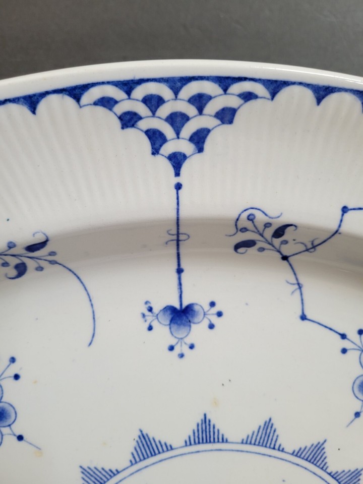 Denmark Furnival Limited England Large Huge 17 3/4" Blue Platter HTF | eBay