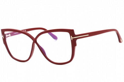 TOM FORD FT5828-B 066 Eyeglasses Shiny Red Clear Frame 60mm | eBay