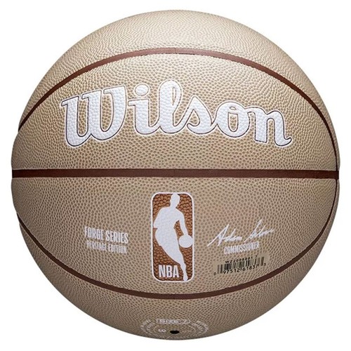 Wilson NBA Official Forge Plus Heritage Ball Indoor Outdoor Basketball ...