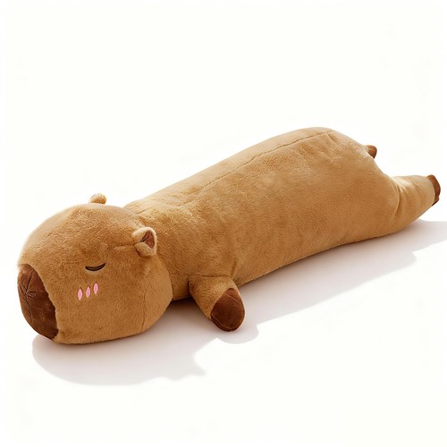 Big Capybara Plush, Cute Capybara Stuffed Animal, Soft Long Body Pillow ...