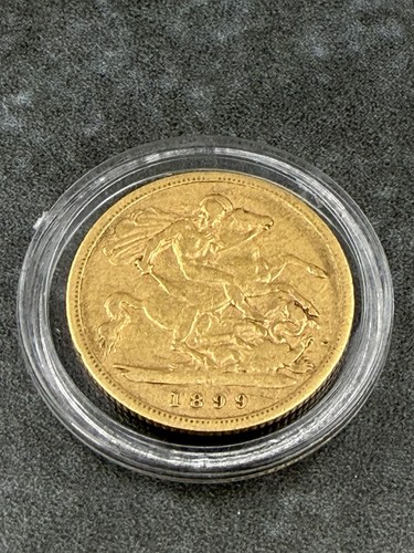 1899 Half Sovereign Gold Coin In Capsule # Lot 21 | eBay UK