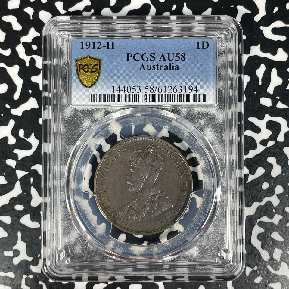 1912-H Australia 1 Penny PCGS AU58 Lot#G1273 | eBay