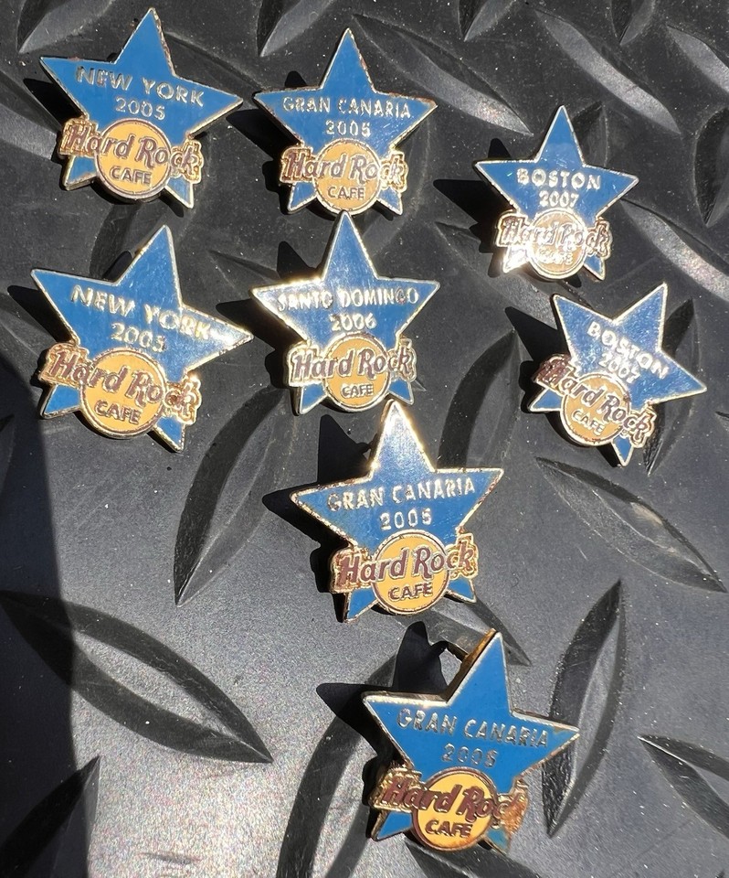 10 HARD ROCK CAFE PINS-Grand Opening Staff Pins Limited Editions-LT 37 ...