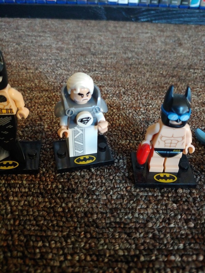 LEGO Batman Movie Collectable Mini Figure Lot Of 3 Merman Speedo Jor-el ...