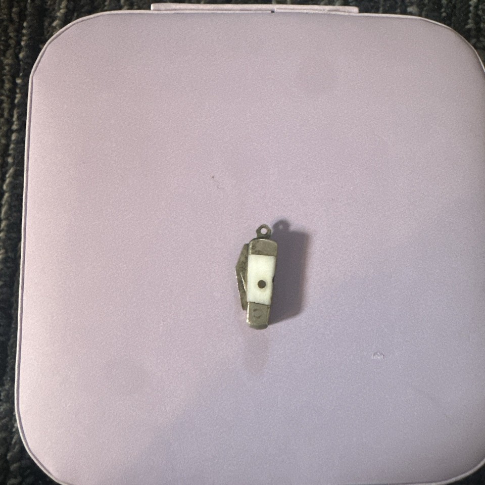 Antique Germany MOP Pearl Tiny Miniature Pocket Fob Watch Charm Knife ...