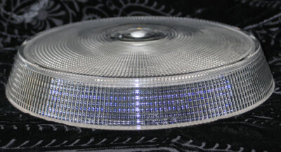 Vintage Holophane Style Diffuser for Lamp / Ceiling Unusual Size 9-1/2 ...