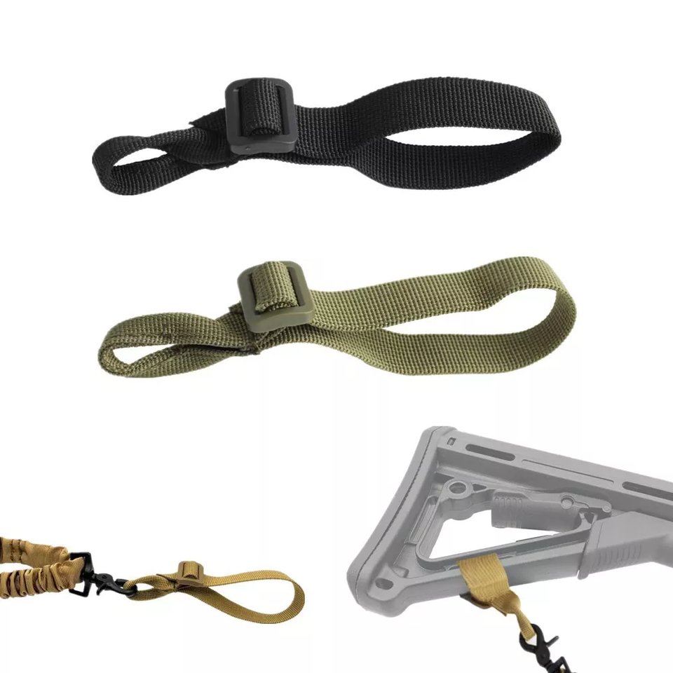 2PCS ButtStock Sling Mount Heavy Duty Tactical Rifle Shotgun Stock ...