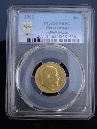 1902 Proof Gold Full Sovereign PCGS PR62 Spink S-3969 Matte | eBay UK