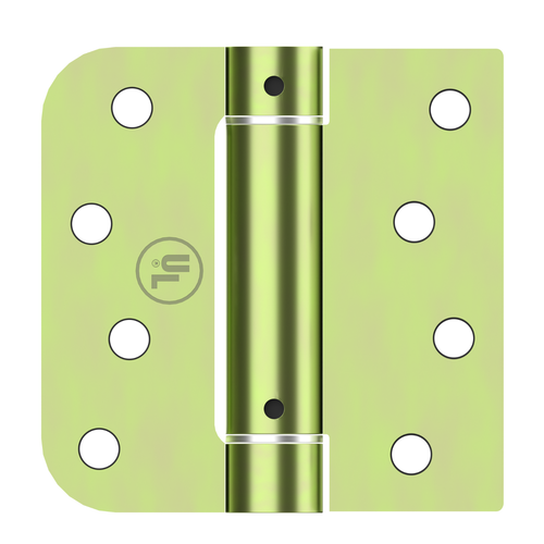 Spring Hinge 4" x 4", (LEFT) 5/8" Radius and Square Corner (Residential ...