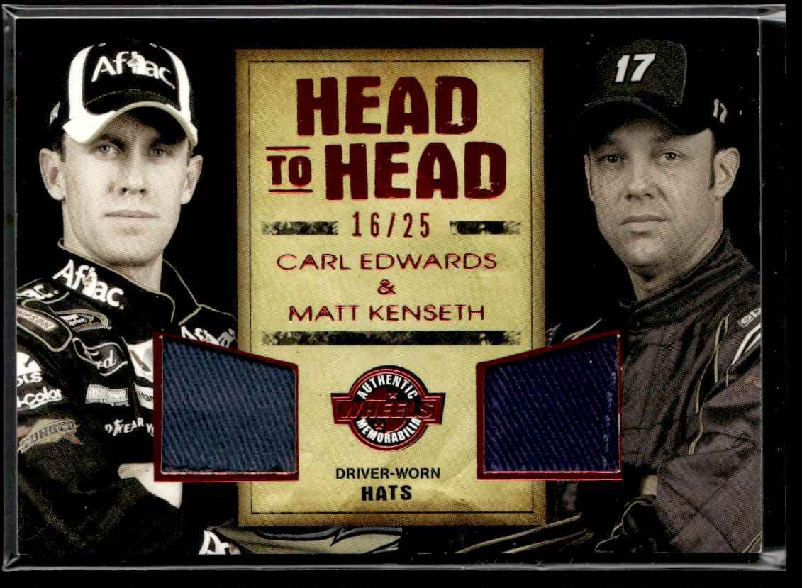 2010 Rush Hour Racing Head To Head Carl Edwards Matt Kenseth Dual Relic ...