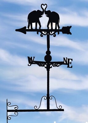 Wall mounted Weathervanes Floor standing Steel Love Elephant ...