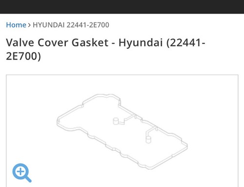 Genuine Hyundai Valve Cover Gasket 22441-2E700 | eBay