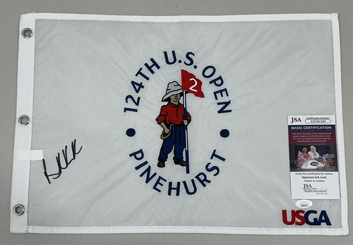 Brooks Koepka Signed 2024 “124th” US Open Flag Pinehurst Autographed ...