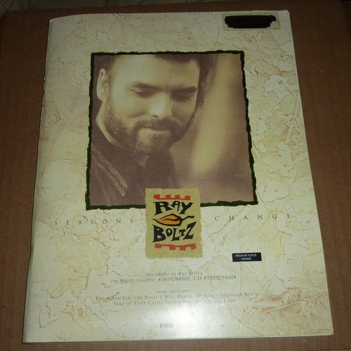 RAY BOLTZ Seasons Change SONGBOOK Medium Voice Range WORD MUSIC ...